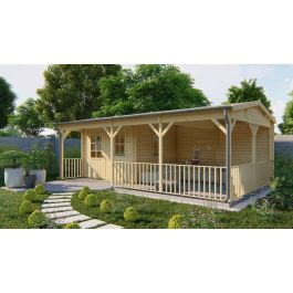 Casuta din lemn cu veranda, casuta din lemn camping, casuta camping ...